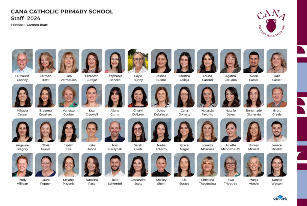 Staff 2024 - Cana Catholic Primary School